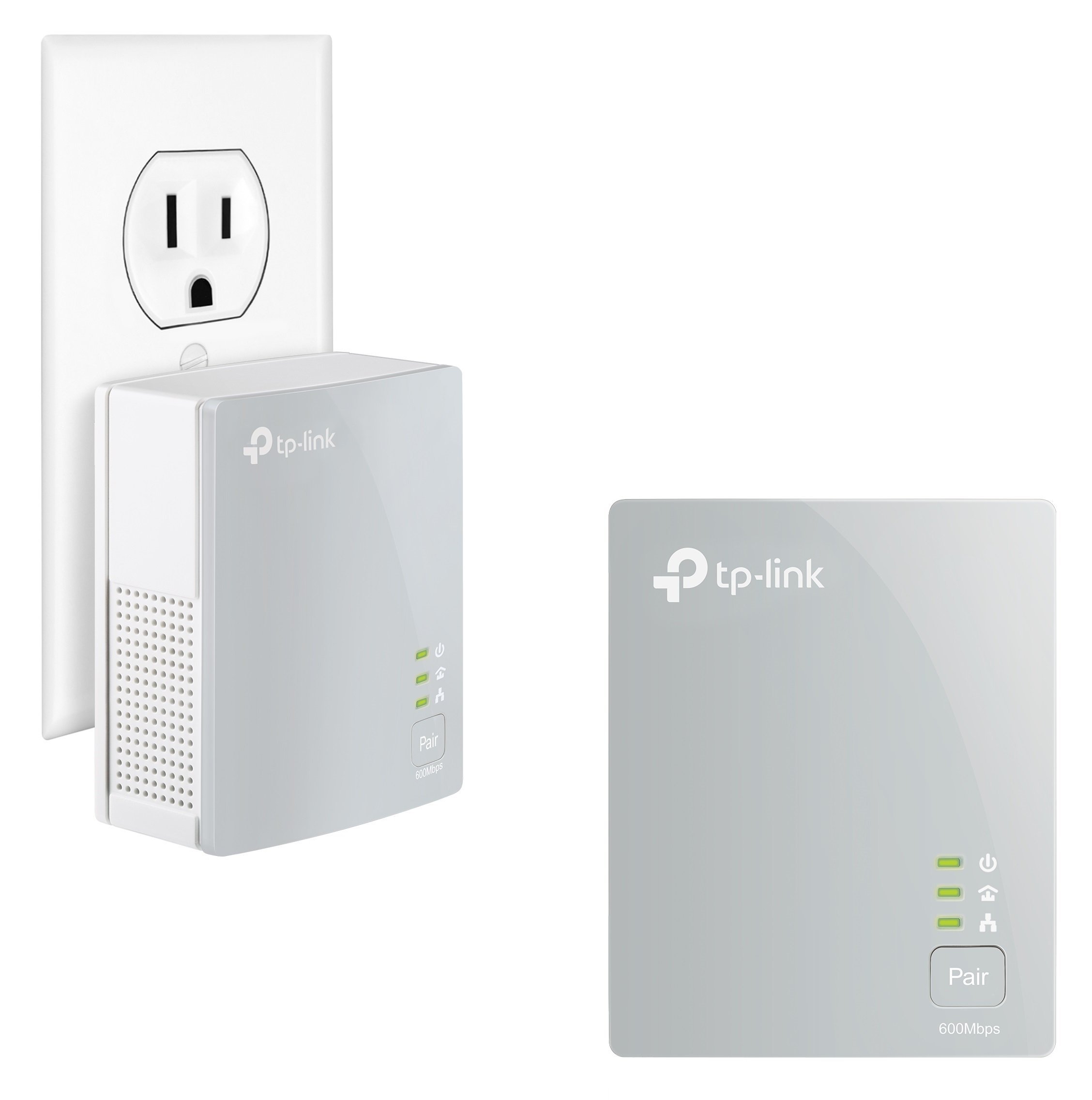 TP-LINK TL-PA4010KIT AV600 Nano Powerline Adapter Starter Kit, up to 500Mbps(Renewed)