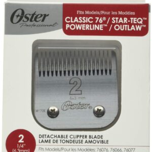 Oster Professional 76918-126 Replacement Blade, Classic 76/Star-Teq/Power-Teq Clippers, Size #2, 1/4" (6.3 mm)