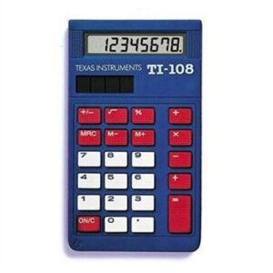 texas instruments ti108 single 108/bk/d by texas instruments