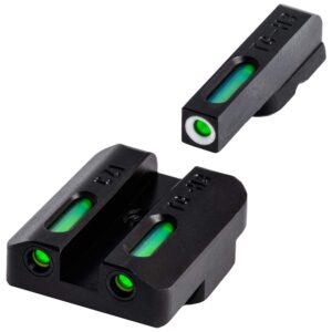 truglo tfk fiber optic and tritium handgun pistol laser sight accessories with front focus lock, fortress finish protection for cz 75