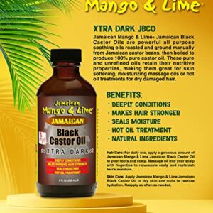 Jamaican Mango & Lime Black Castor Oil Xtra Dark 4 oz