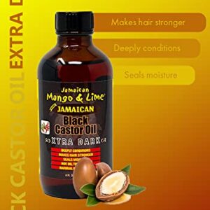 Jamaican Mango & Lime Black Castor Oil Xtra Dark 4 oz