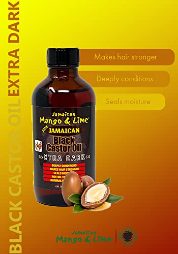 Jamaican Mango & Lime Black Castor Oil Xtra Dark 4 oz