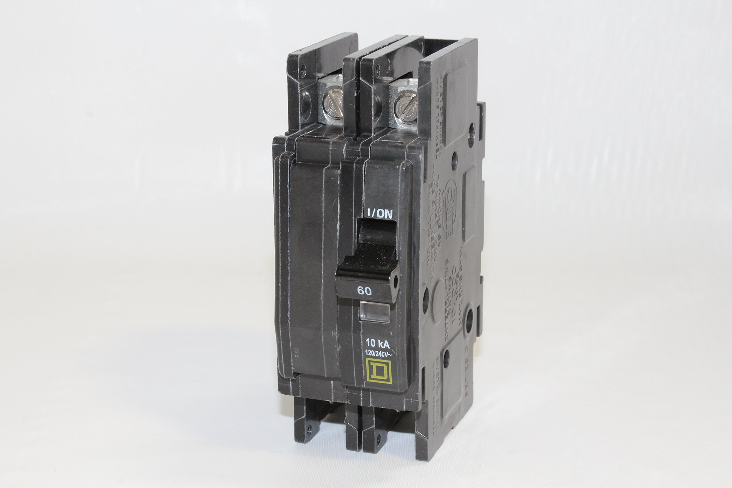 SCHNEIDER ELECTRIC Miniature Circuit Breaker 120/240-Volt 60-Amp QOUQ260RP Load Center HOM Cover