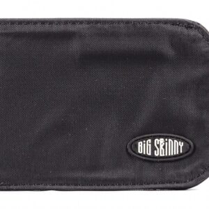 Big Skinny Men's RFID Blocking Curve Bi-Fold Slim Wallet, Holds Up to 20 Cards, Black