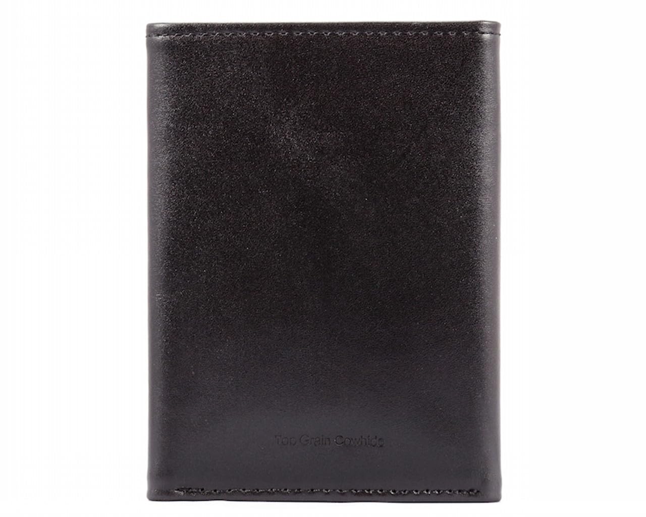 Big Skinny Men's RFID Blocking Tri-Fold Leather Slim Wallet, Holds Up to 25 Cards, Black