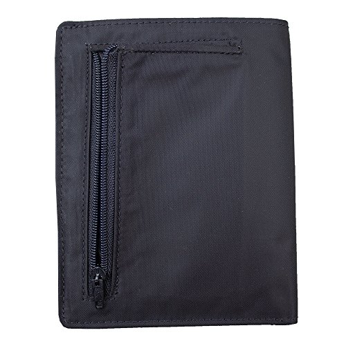 Big Skinny RFID Blocking Traveler Slim Wallet, Holds Up to 20 Cards and 4 Passports, Black