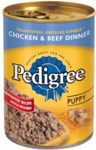 pedigree brand canned dog food for puppies