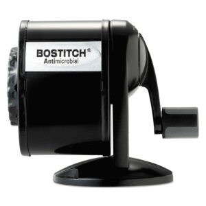 Bostitch MPS1BLK Counter-Mount/Wall-Mount Manual Pencil Sharpener, Black