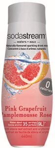 sodastream pink grapefruit zero calorie syrup, 14.8 fluid ounce