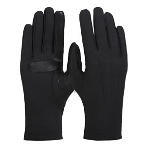 isotoner womens stretch classics fleece lined winter gloves, black, one size us