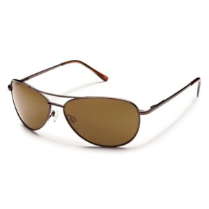 suncloud optics patrol polarized sunglasses(brown,brown polarized)