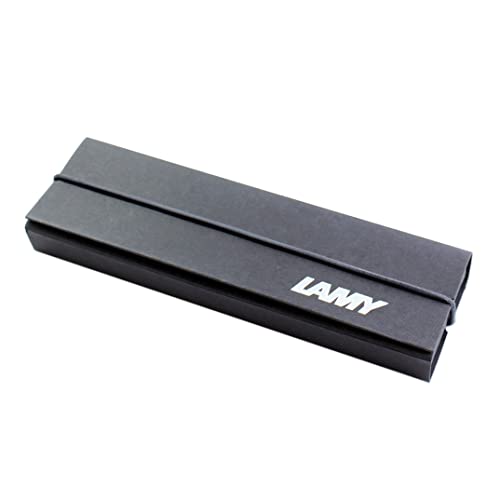 Lamy Safari Fountain Pen, Charcoal Medium Nib (L17M) (Charcoal Fountain Pen with Gift Box)