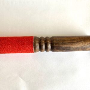 F771 Suede Leather covered Hard Wood Striker/mallet for Tibetan Singing Bowl Hand Made in Nepal