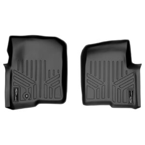 maxliner custom fit floor mats 1st row liner set black compatible with 2004-2008 ford f-150/2006-2008 lincoln mark lt - all models