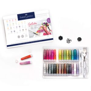 faber-castell gelatos dolce ii gift set - 28 colors - multi-purpose art medium set