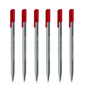 Staedtler Triplus Fineliner 0.3mm - Pack of Six (6 Red)