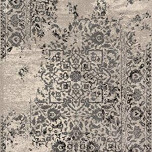 Loloi Emory Ivory/Charcoal 5'-3" x 7'-7" Area Rug