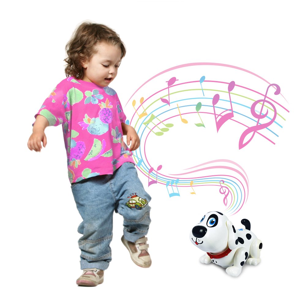 WEofferwhatYOUwant Electronic Pet Dog - Original Batteries Included Interactive Puppy Robot Harry Responds to Touch, Walking, Chasing and Fun Activities