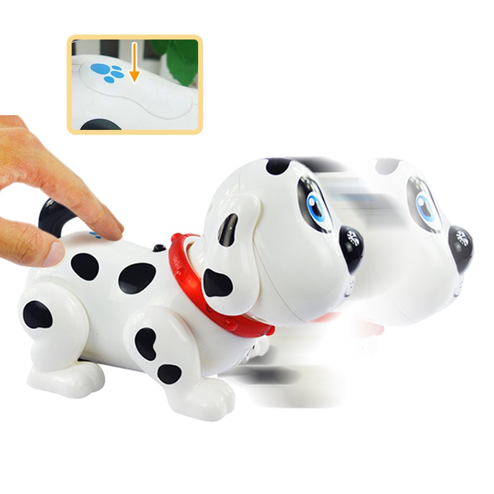 WEofferwhatYOUwant Electronic Pet Dog - Original Batteries Included Interactive Puppy Robot Harry Responds to Touch, Walking, Chasing and Fun Activities