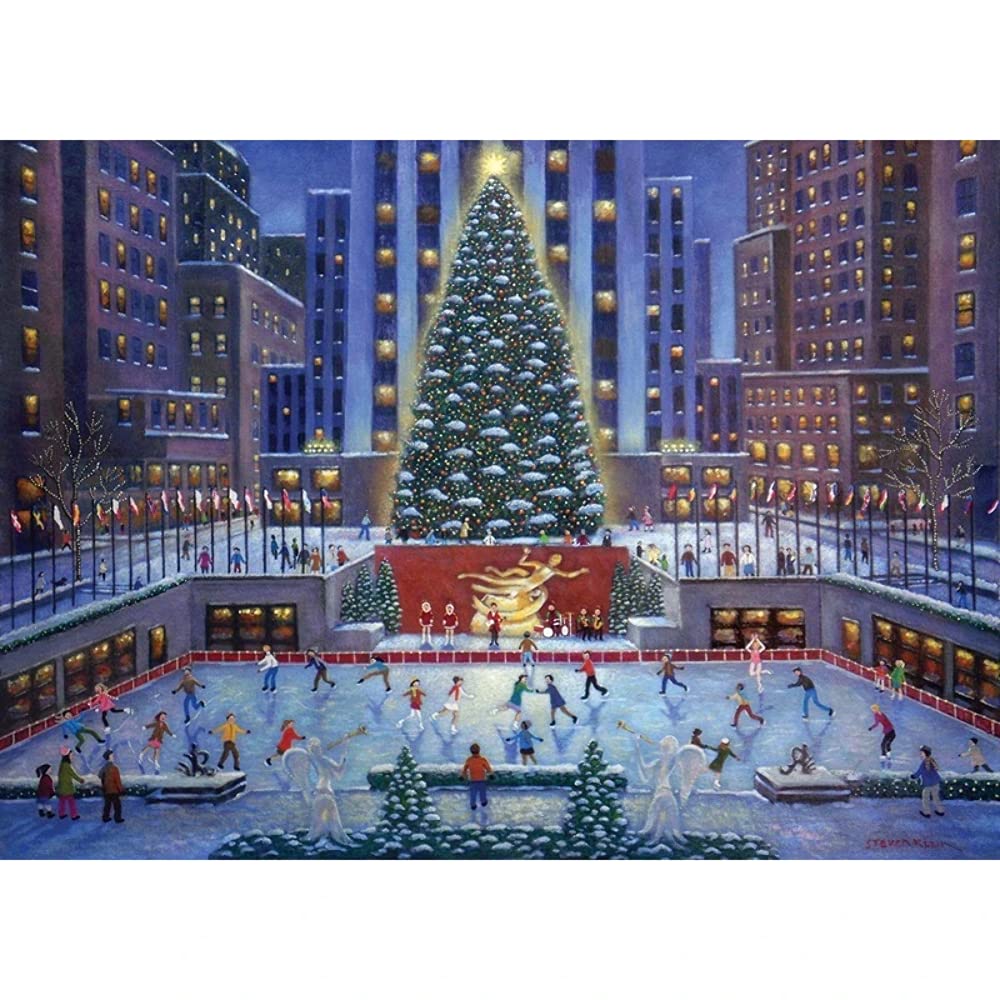 Ravensburger 19563 Rockefeller Center 1000 Piece Piece Jigsaw Puzzle for Adults – Every Piece is Unique, Softclick Technology Means Pieces Fit Together Perfectly, Green