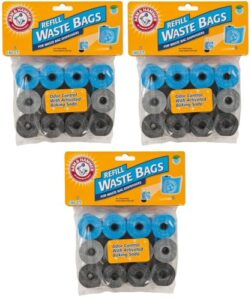 arm & hammer waste bag refill assorted colors 540ct (3 x 180ct)