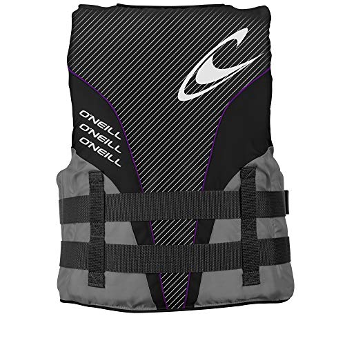 O'Neill Women's Superlite USCG Life Vest,Black/Smoke/Black:Ultra Violet,M