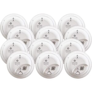 first alert brk sc9120b-12 hardwired smoke and carbon monoxide (co) detector with battery backup, 12-pack