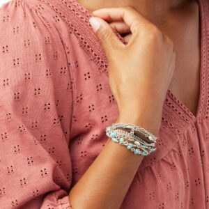 Lucky Brand Mini Lucky Layer Turquoise Bracelet