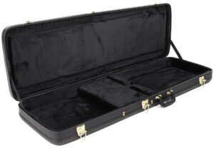 yamaha ag1-hc hard case dreadnought acoustic guitar case, gold and black