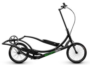 elliptigo 3c long stride outdoor elliptical bike and best hybrid indoor exercise trainer, black