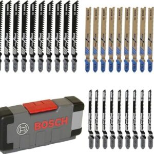 Bosch 2607010903 Jigsaw Blade-Set "Tough Box" with Single Lug Shank 30 Pcs