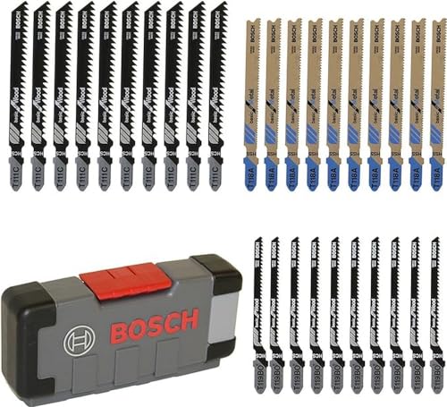 Bosch 2607010903 Jigsaw Blade-Set "Tough Box" with Single Lug Shank 30 Pcs