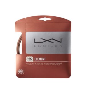 luxilon element 125 tennis string - set, bronze