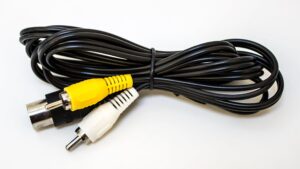 old skool sega genesis 1 standard av cable rca connection cord - 6 feet