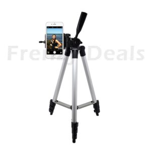 50â€ Inch Camera Tripod for All Smartphones, Phablets, Cameras & Camcorders + Water Resistant Carrying Case + Frenzy Deals Microfiber Cloth