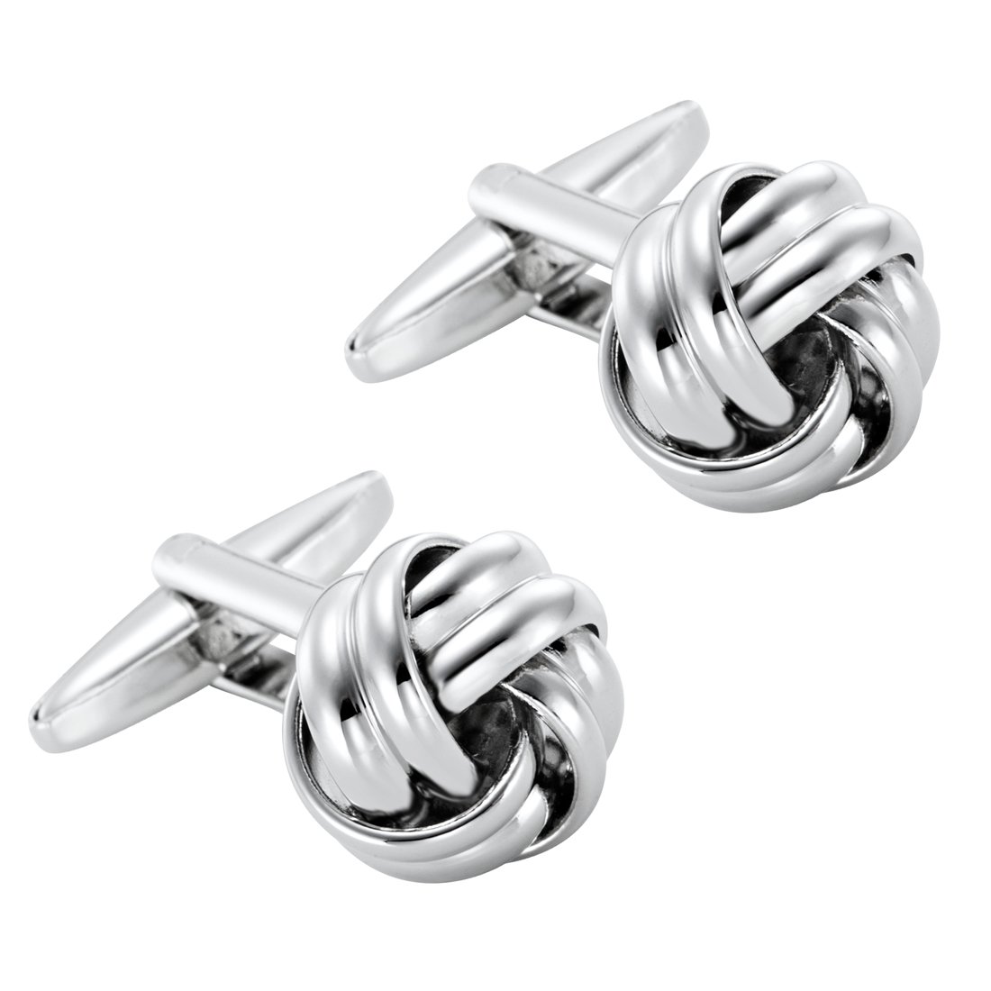 Unique 316L Stainless Steel Mens Cufflinks with Knot Cuff links Design