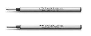 graf von faber castell rollerball pen refill black (pack of 2)