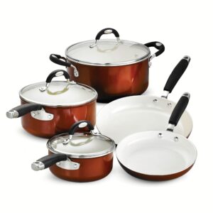 tramontina cookware set ceramic 8-piece, 80110/219ds