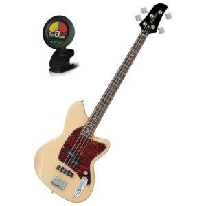 ibanez tmb100iv ivory talman bass series electric bass w/tuner