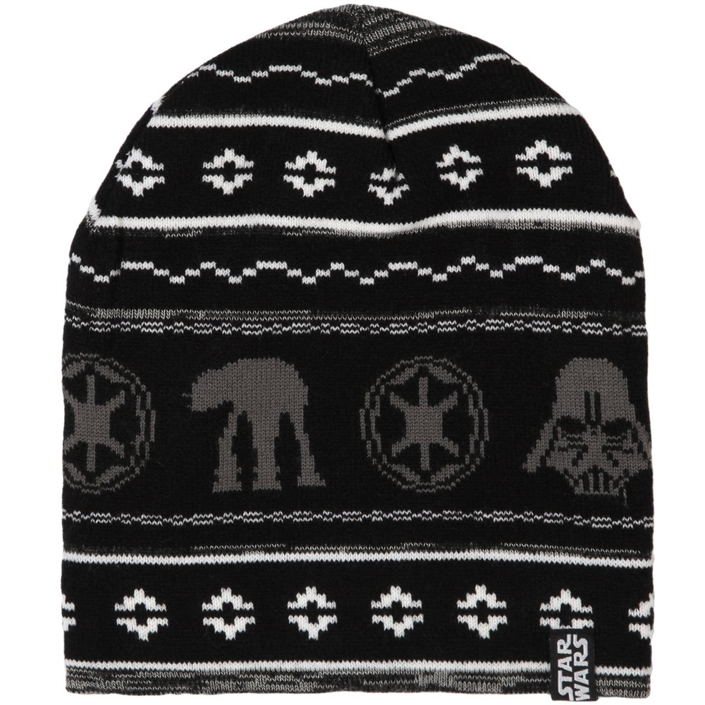 STAR WARS Holiday Knit Beanie Hat Black