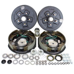 southwest wheel 3,500 lbs. trailer axle self adjusting electric brake kit 5-4.5" bolt circle