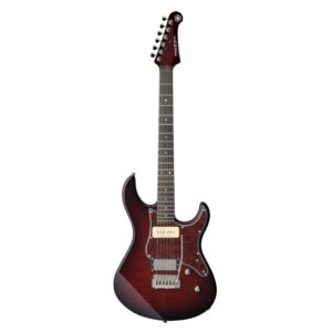 yamaha pacifica pac611vfm drb solid-body electric guitar, dark red burst