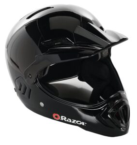 razor 97878 child full face helmet, gloss black