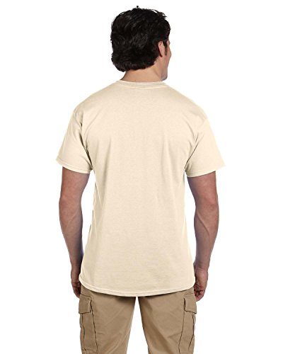 Fruit of the Loom 5 oz, 100% Heavy Cotton HD T-Shirt, Medium, Natural