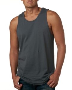 next level men's cotton tank m heavy metal