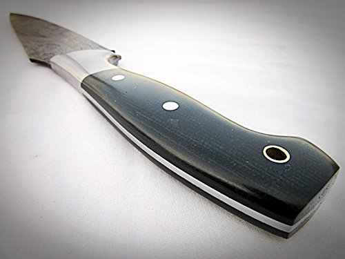 CF-28 Custom Handmade Damascus Steel 11.4" Inches Chef Knife - Beautiful Green and Black Micarta Handle