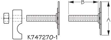 Sea-Lect Designs Footbrace Stud Mount Kit