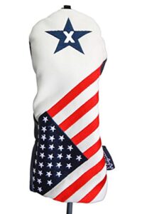 usa patriot golf limited edition vintage retro patriotic x metal fairway wood headcover