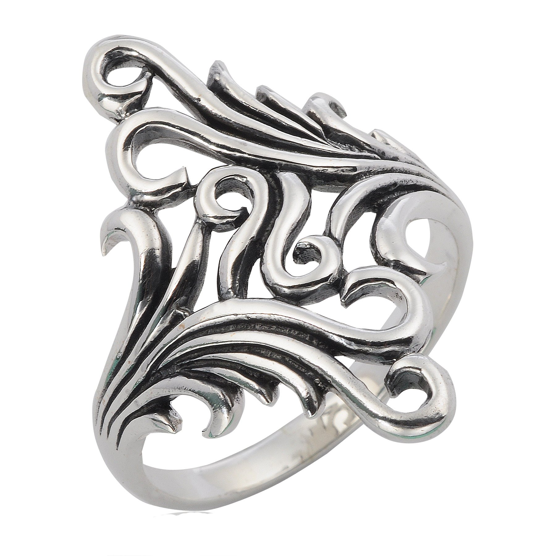 Lovely Thai Design Ring 925 Sterling Silver (11)